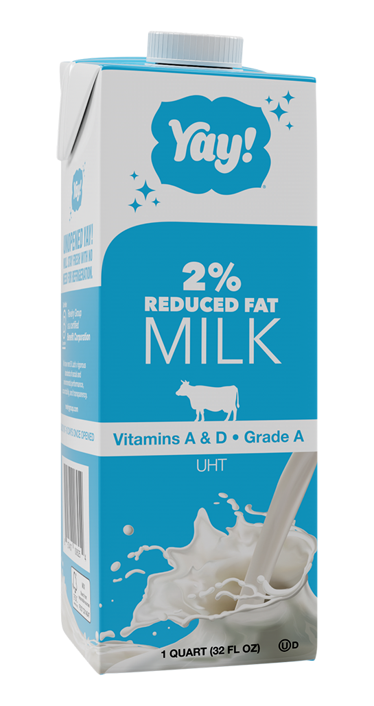 2% Reduced Fat Milk - Yay Milk